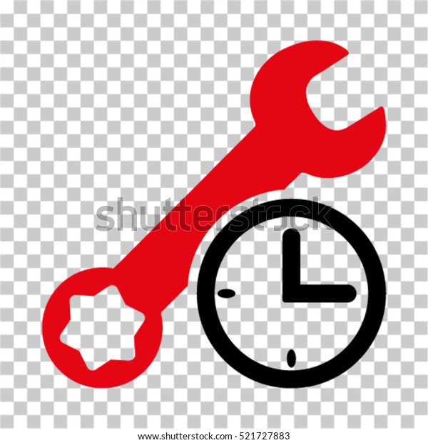 Service Time Icon Vector Pictogram Style Stock Vector (Royalty Free ...