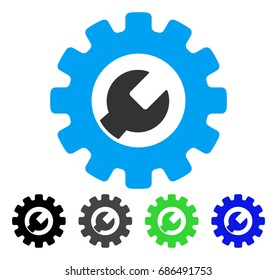 Service Tools Flat Vector Pictogram Colored Stock Vector (Royalty Free ...