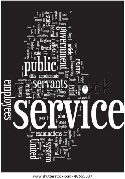 Service Word Cloud Illustration Graphic Tag Stock Vector (Royalty Free ...