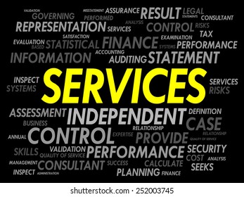 Services Word Cloud Business Concept Stock Vector (Royalty Free ...
