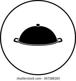 Serving Tray Lid Symbol Stock Vector (Royalty Free) 347288183 ...