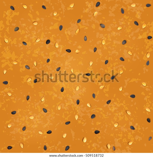 Sesame Seeds Bakery Seamless Vector Pattern Stock Vector (Royalty Free ...