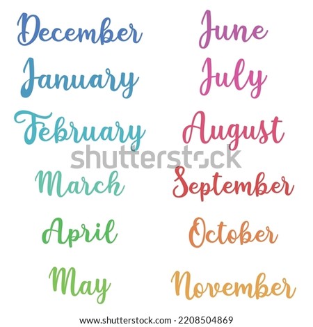 Free Clipart Months Of The Year | Free download on ClipArtMag