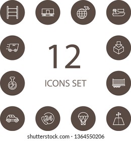 Set 12 Systematization Icons Line Style Stock Vector (Royalty Free ...