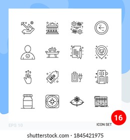 Set 16 Commercial Outlines Pack Complete Stock Vector (Royalty Free ...