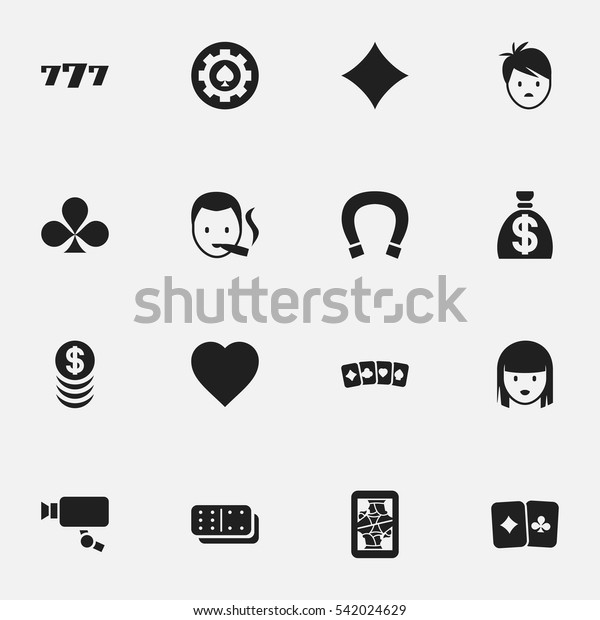 Set 16 Editable Excitement Icons Includes Stock Vector (Royalty Free ...