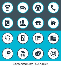 Set 16 Simple Connect Icons Can Stock Vector (Royalty Free) 555788332 ...