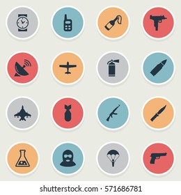 Set 16 Simple Terror Icons Can Stock Vector (Royalty Free) 571686781 ...