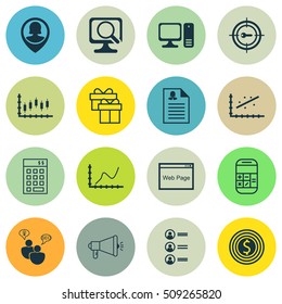 Pixel Perfect Flat Icons Set Long Stock Vector (Royalty Free) 226112143