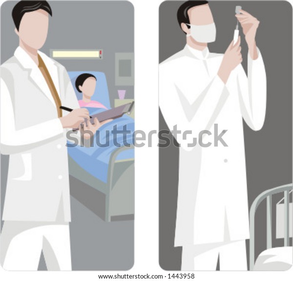 Set 2 Medical Illustrations Stock Vector (Royalty Free) 1443958 ...