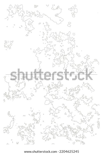 Set 2 Russia Topographic Map Contour Stock Vector (Royalty Free ...