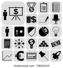 Set 22 Business High Quality Symbols Stock Vector (Royalty Free ...
