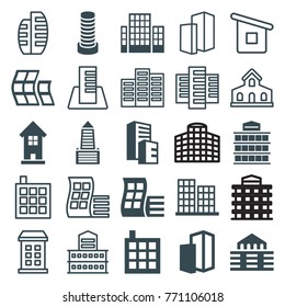Headquarters Icons Set 13 Editable Filled Stock Vector (Royalty Free ...