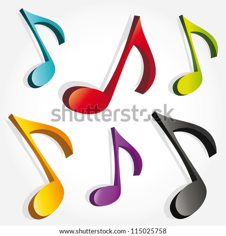 3d Colorful Music Notes Wallpaper | Free download on ClipArtMag