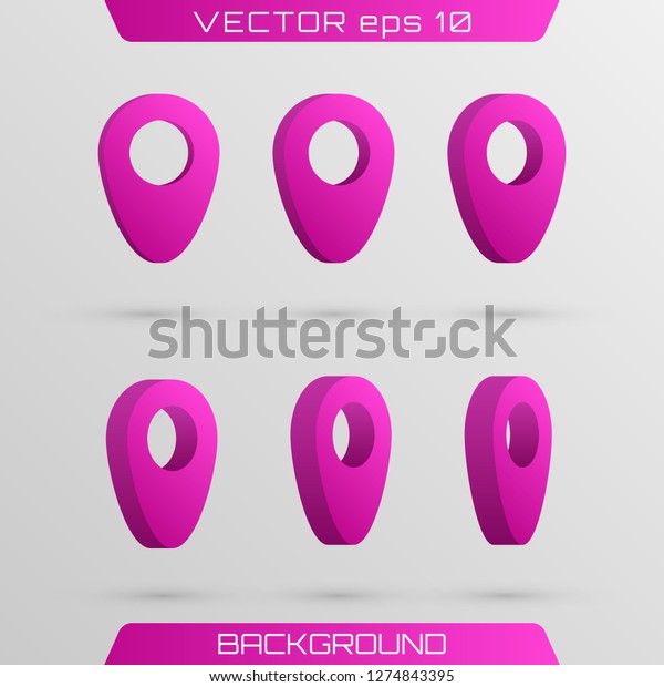 Set 3d Map Pointers Web Location Stock Vector (Royalty Free) 1274843395 ... Set 3d Map Pointers Web Location Stock Vector (Royalty Free) 1274843395 ...