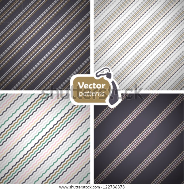 Set 4 Stylish Seamless Masculine Patterns Stock Vector (Royalty Free ...