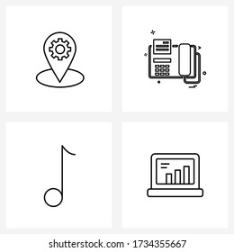 Set 4 Ui Icons Symbols Relocation Stock Vector (Royalty Free ...