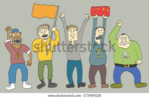 Set 5 Striking People One Series Stock Vector (Royalty Free) 173989028