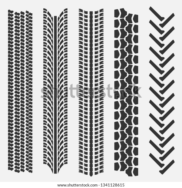 Set 5 Tire Treads Seamless Texture 스톡 벡터(로열티 프리) 1341128615 | Shutterstock