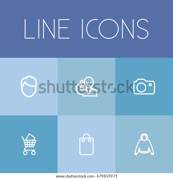Set 6 Editable Trade Outline Icons Stock Vector (Royalty Free ...