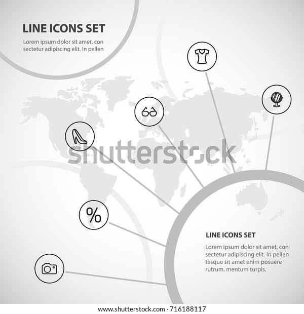 Set 6 Editable Trade Outline Icons Stock Vector (Royalty Free ...