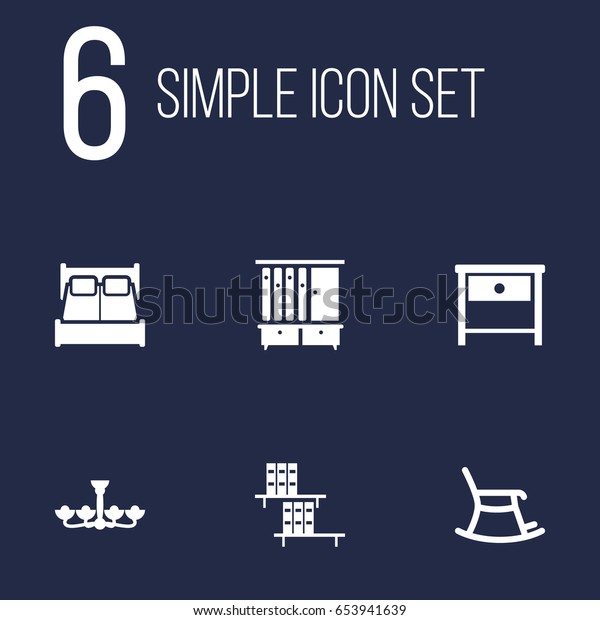 Set 6 Set Icons Setcollection Luster Stock Vector (Royalty Free ...
