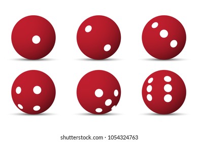 Red Round Buttons Nine Different Forms Stock Vector (Royalty Free ...