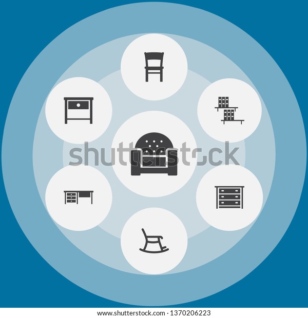 Set 7 Situation Icons Set Collection Stock Vector (Royalty Free ...