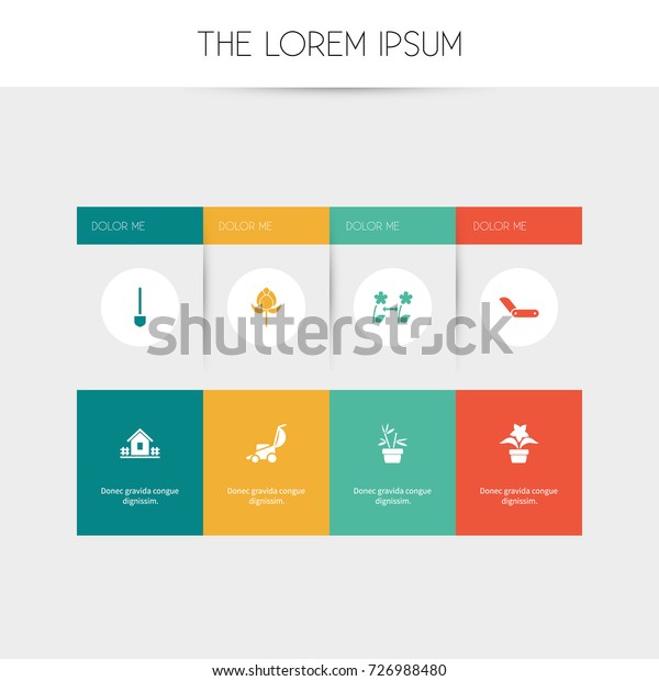Set 8 Editable Planting Icons Includes Stock Vector (Royalty Free ...