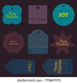 Set 9 Art Deco Gift Tags Stock Vector (Royalty Free) 770847970 ...
