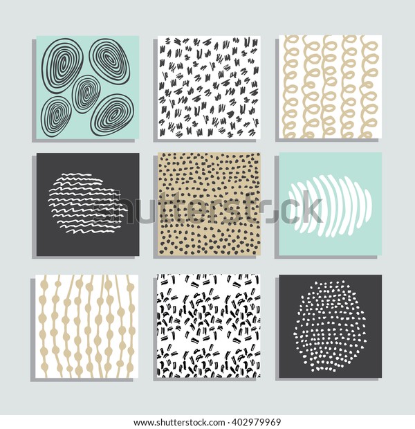 Set 9 Creative Pastel Color Cards Stock Vector (Royalty Free) 402979969 ...