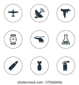Set 9 Simple Battle Icons Can Stock Vector (Royalty Free) 575260456 ...