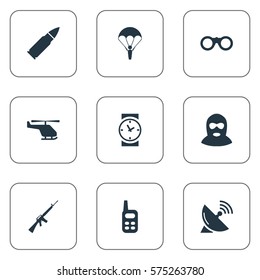 Set 9 Simple Battle Icons Can Stock Vector (Royalty Free) 575263780 ...