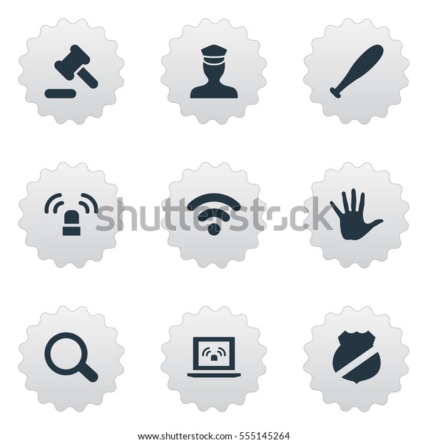 Set 9 Simple Fault Icons Can Stock Vector (Royalty Free) 555145264 ...