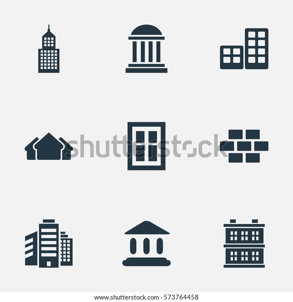 Set 9 Simple Structure Icons Can: stockvector (rechtenvrij) 573764458 ...