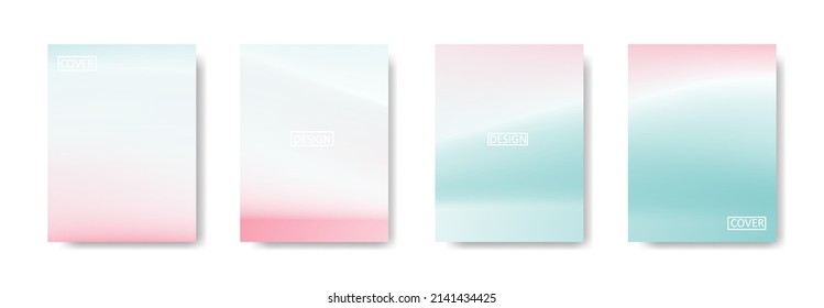 Set Abstract Background Beautiful Gradation Color Stock Vector (Royalty ...