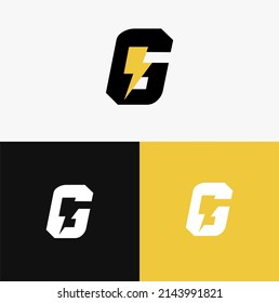 489 G lightning logo Images, Stock Photos & Vectors | Shutterstock