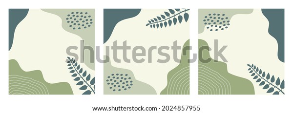 Set Abstract Nature Background Pastel Color Stock Vector (Royalty Free ...