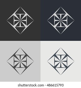 Set Abstract Signs Abstract Element Design Stock Vector (Royalty Free ...