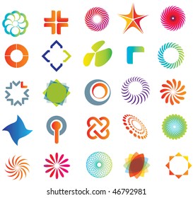 Set Abstract Symbols Marks Stock Vector (Royalty Free) 46792981 ...