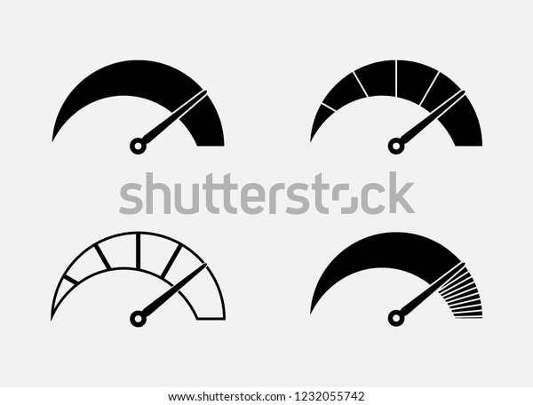 Set Abstract Symbols Speed Arrow Scale Stock Vector (Royalty Free ...
