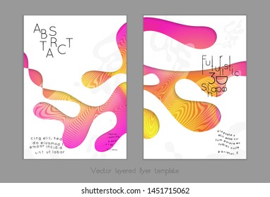 Set Abstract Universal Flyer Templates Simple: เวกเตอร์สต็อก (ปลอดค่า ...