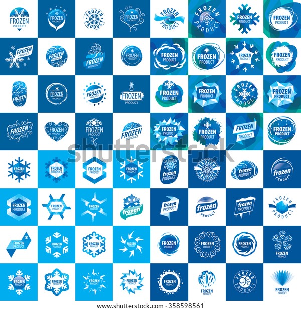 Set Abstract Vector Logos Frost Patterns: เวกเตอร์สต็อก (ปลอดค่า ...
