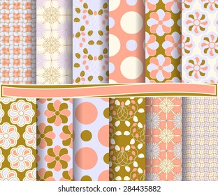 Set Abstract Vector Floral Paper Scrapbook Stock Vector (Royalty Free ...