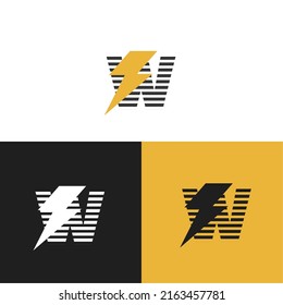 Set Abstract W Letter Lightning Storm Stock Vector (Royalty Free) 2163457781 | Shutterstock