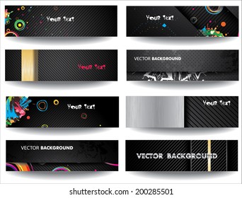 Set Advertising Banners On Different Topics Stock Vector (Royalty Free ...