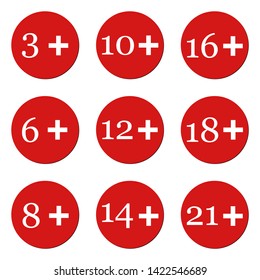 Under 18 Sign Warning Symbol Over Stock Vector (Royalty Free) 1721695096