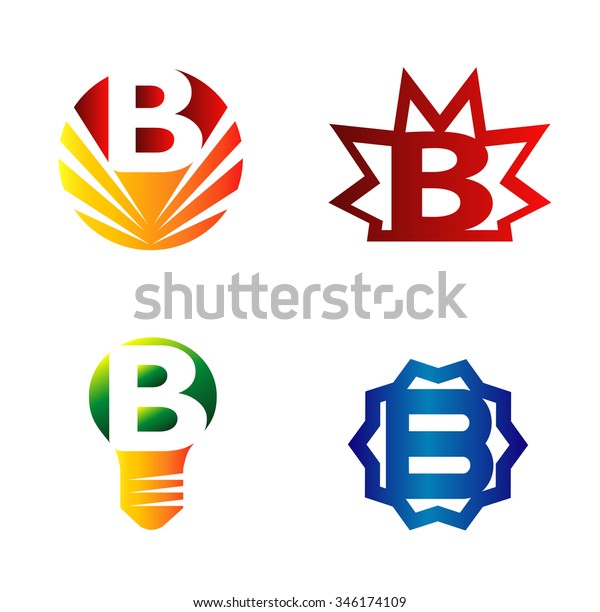Set Alphabet Symbols Elements Letter B: เวกเตอร์สต็อก (ปลอดค่าลิขสิทธิ์ ...