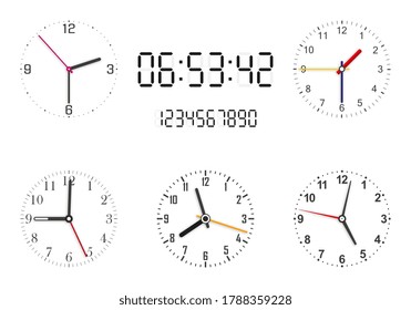 0600 Clock On Background Water Droplets Stock Illustration 442557136