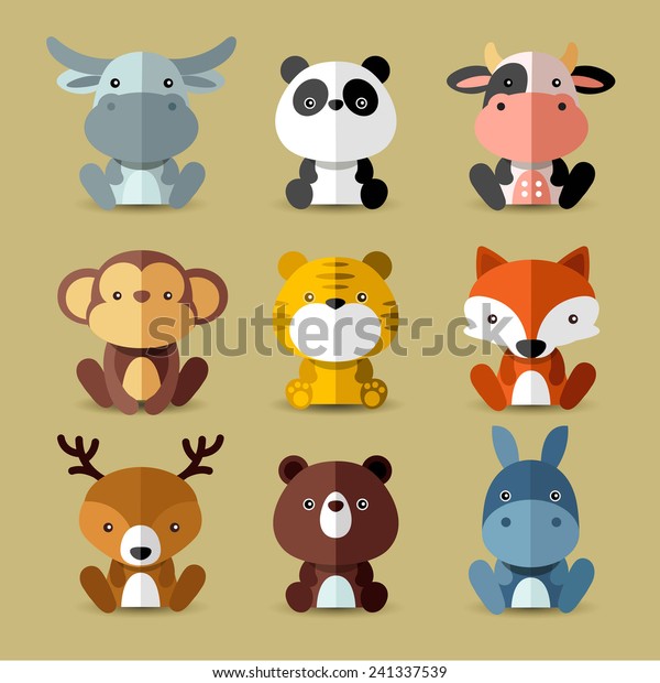 Conjunto de vectores animales